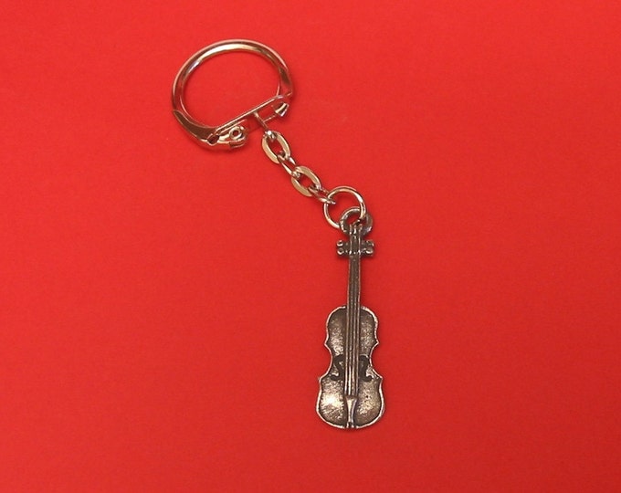 Violin Key Ring, Silver Violin Key Ring, Violin Key Chain, Violin Gift ...
