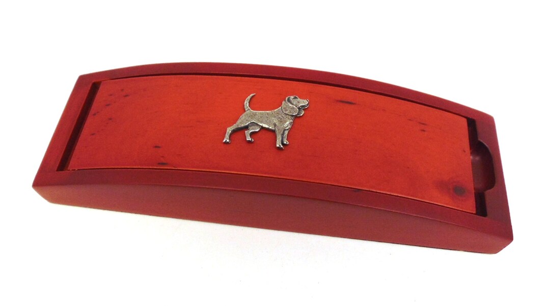Beagle Design Wooden Pen Box & Double Pen Set Beagle Gift - Etsy UK
