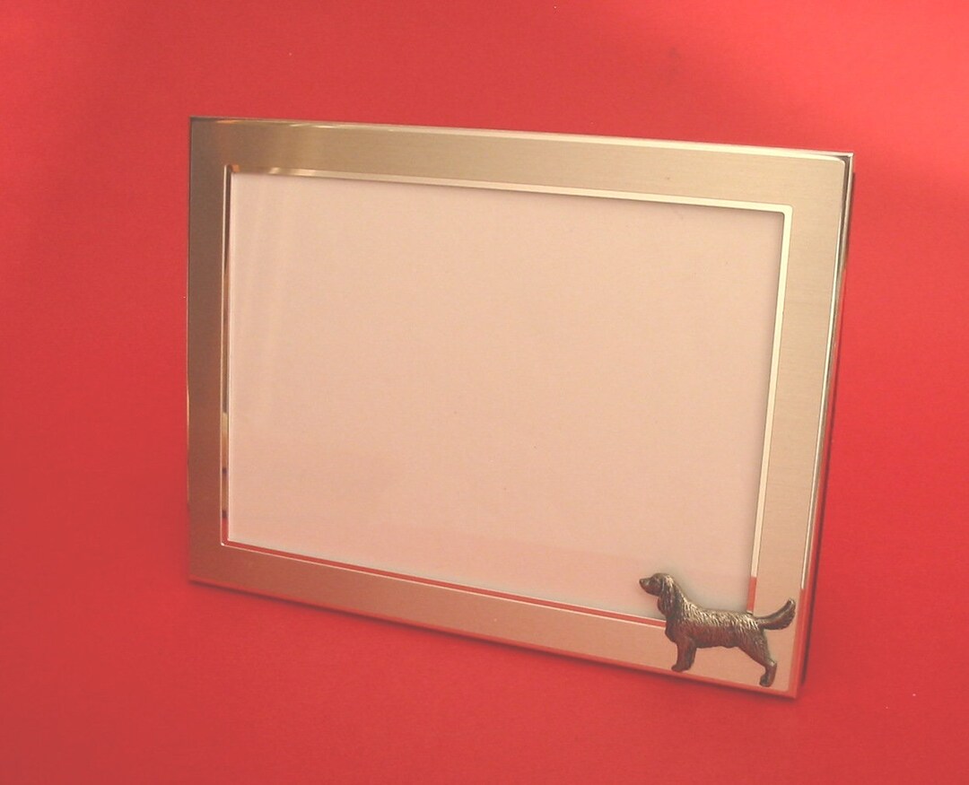 Springer Spaniel Landscape Picture Frame 5" X 7" With Hand Cast Pewter ...