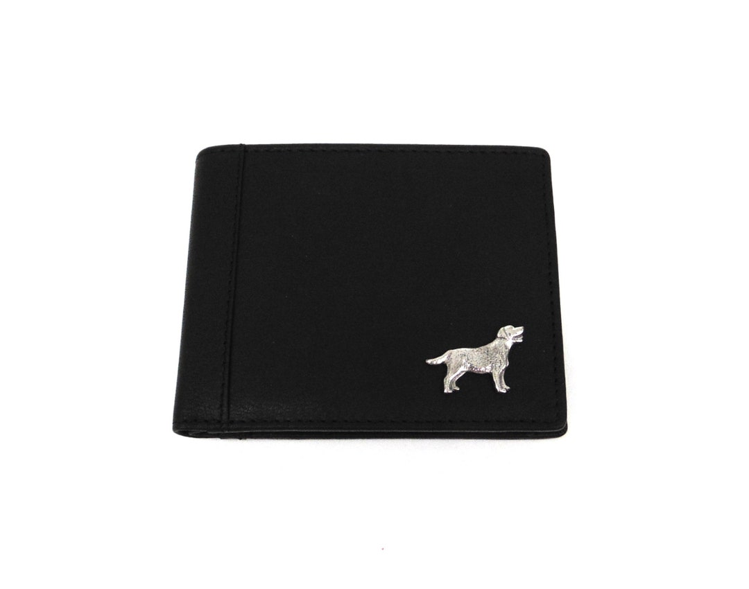 Labrador Retriever Design Black Real Leather Wallet - Labrador ...