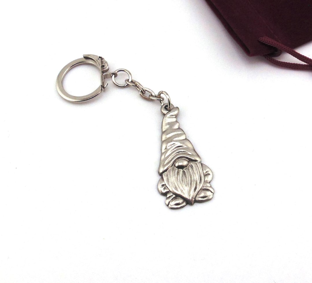 Gonk Design Pewter Keyring, Gonk Keychain, Gonk Charm, Gonk Christmas ...