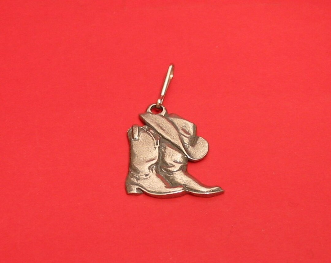 Cowboy Boots and Hat Zipper Pull Country & Western Line Dancing Rodeo ...