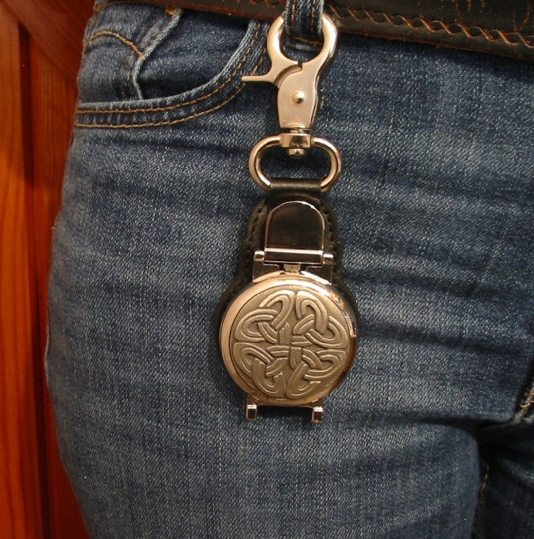 Celtic Knot Design Belt Clip Watch Unique Christmas Gift for Dad Irish ...