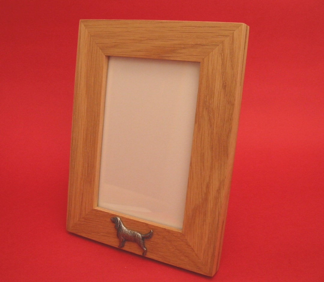 Springer Spaniel Portrait Real Oak Picture Frame 6 X 4 With Hand Cast ...