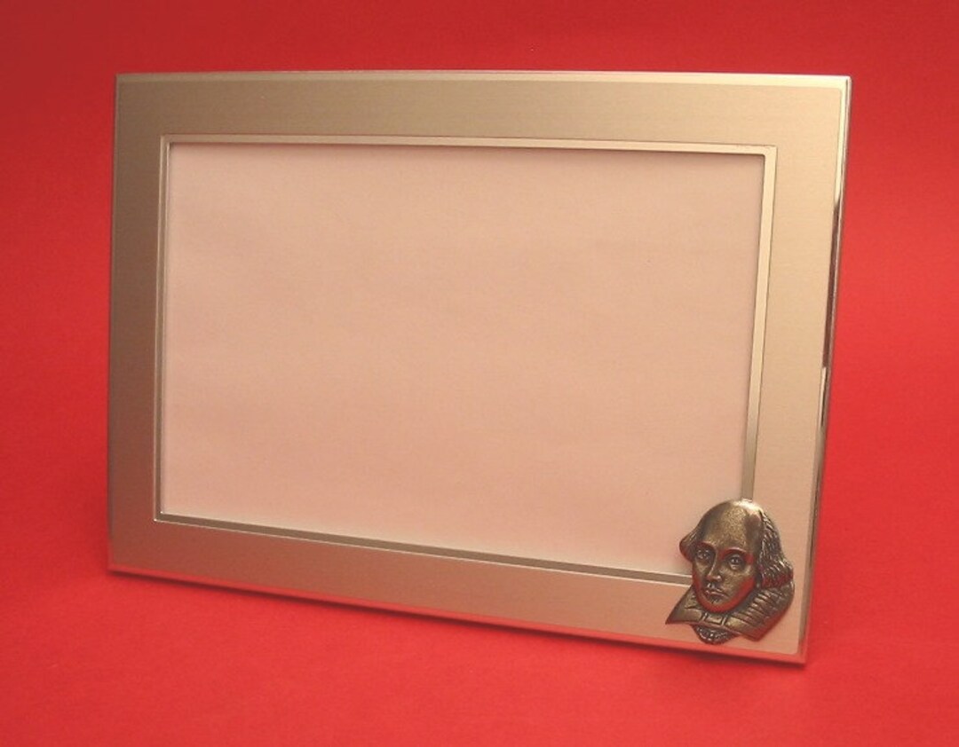 Shakespeare Photograph Frame 4 X 6 Landscape With Hand Cast Pewter ...