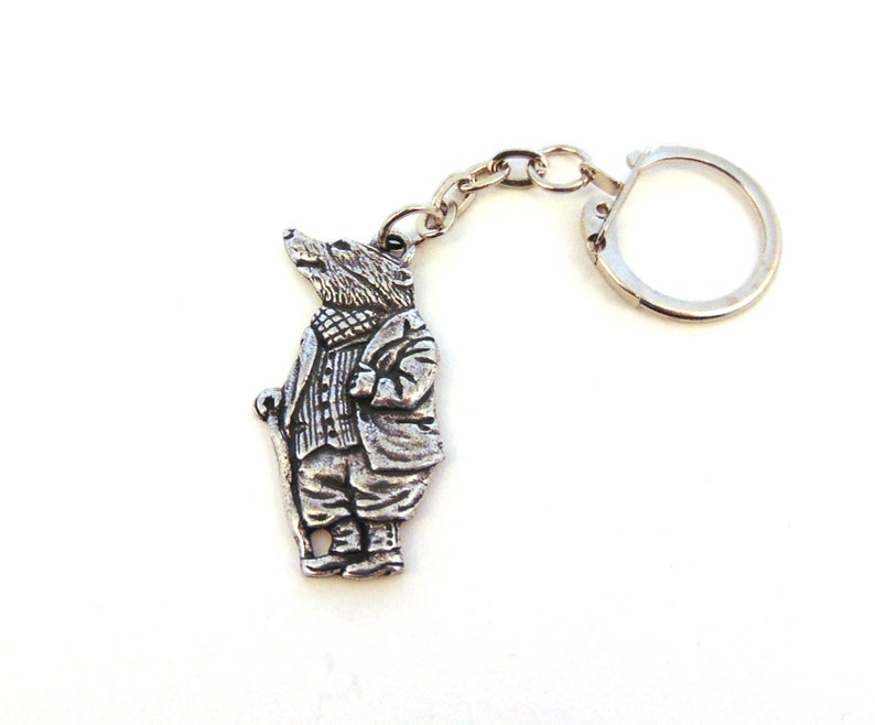 Mr Badger Design Pewter Keyring Wind in the Willows Gift - Etsy