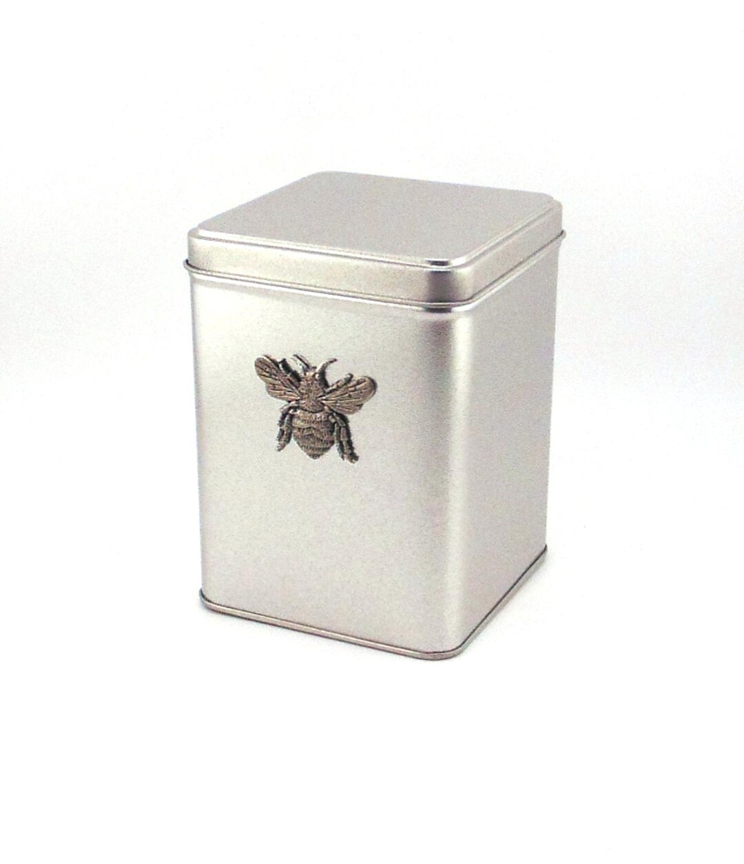 Bumblebee Design Tin Tea Caddy Bee Gift Kitchen Storage Trinket Coffee ...