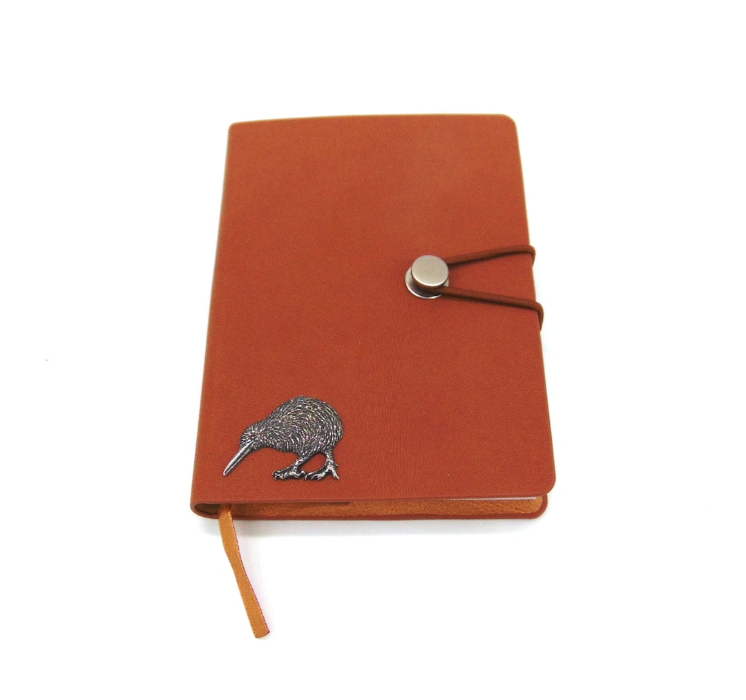 Kiwi Bird Design Tan A6 Journal - Kiwi Bird Notebook - Kiwi Bird Gift ...