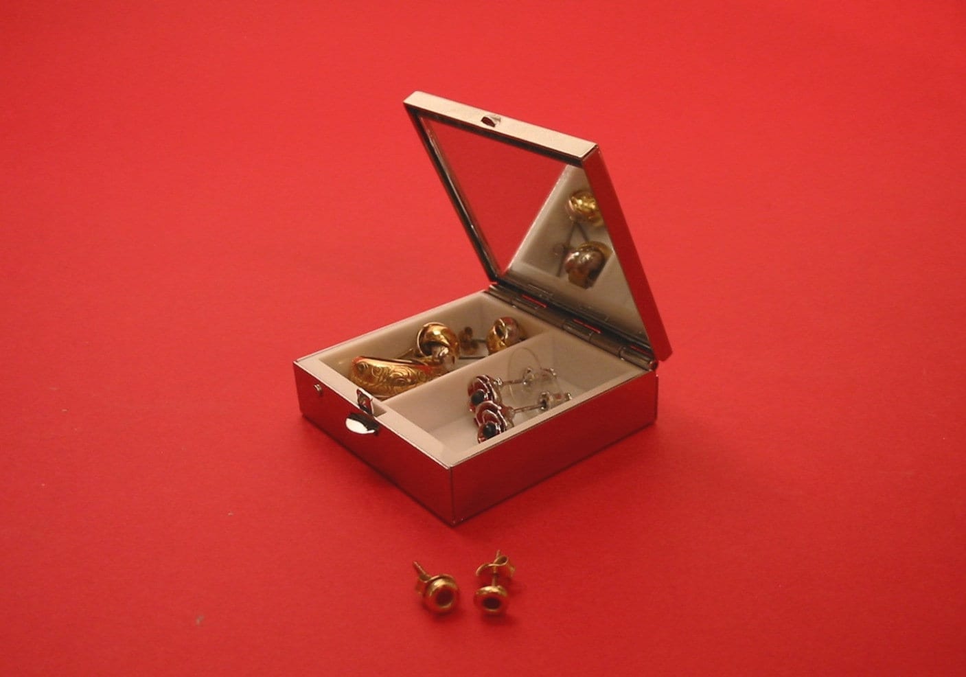 English British Bulldog Design Square Chrome Mint / Pill Box | Etsy