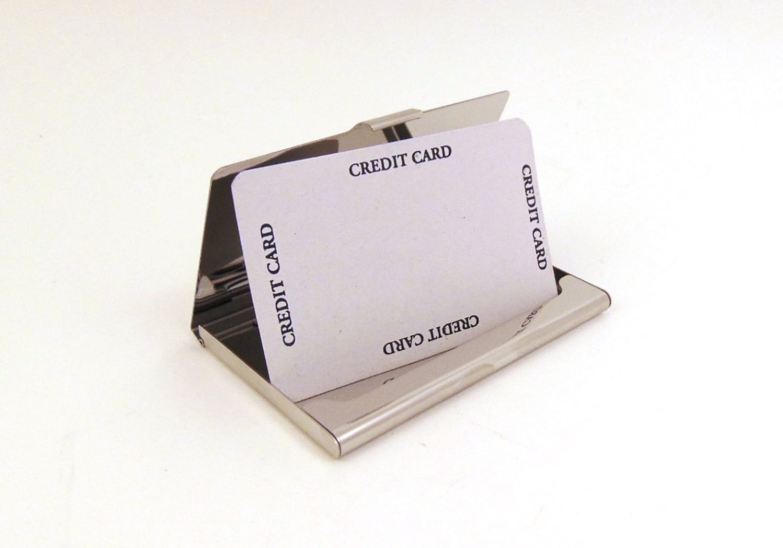 Toolbox DIY Design Chrome Card Holder - Business Credit Cards Case ...