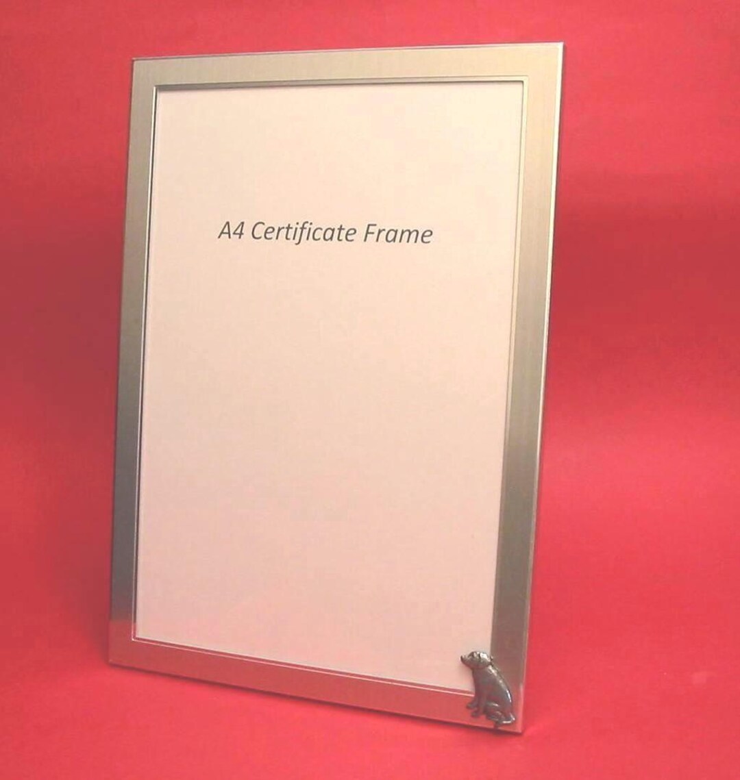 A4 Certificate Picture Frame, Labrador Awards Certificate Frame, Gun ...