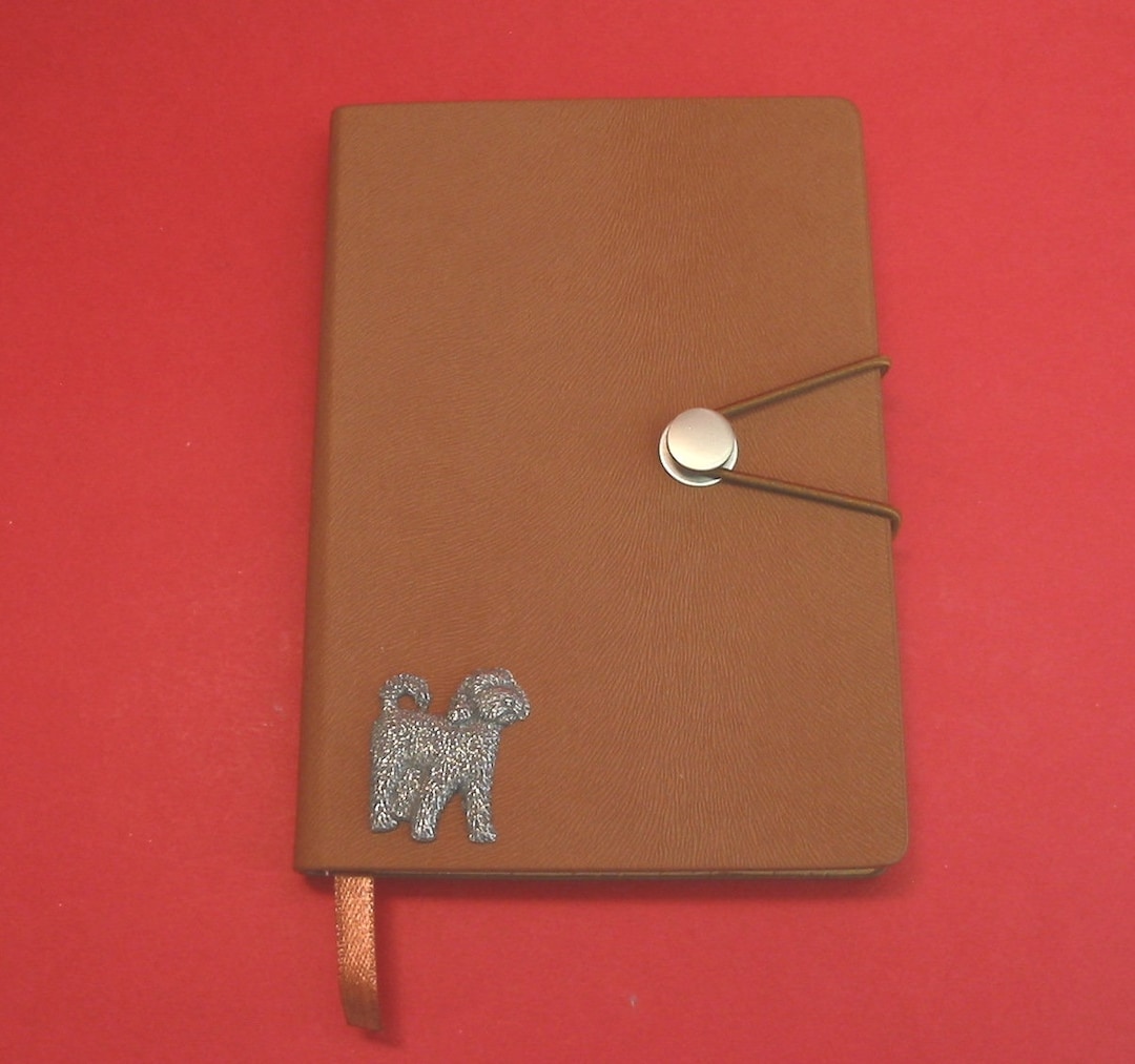 Cockapoo Design A6 Tan Notebook - Cockapoo Journal - Dog Notebook ...