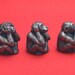 Thimble See No Evil Hear No Evil Speak No Evil Monkeys, Pewter ...
