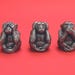 Thimble See No Evil Hear No Evil Speak No Evil Monkeys, Pewter ...