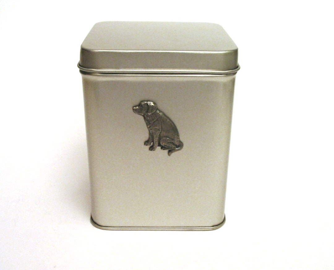 Labrador Retriever Design Delightful Tin Tea Caddy With Pewter - Etsy