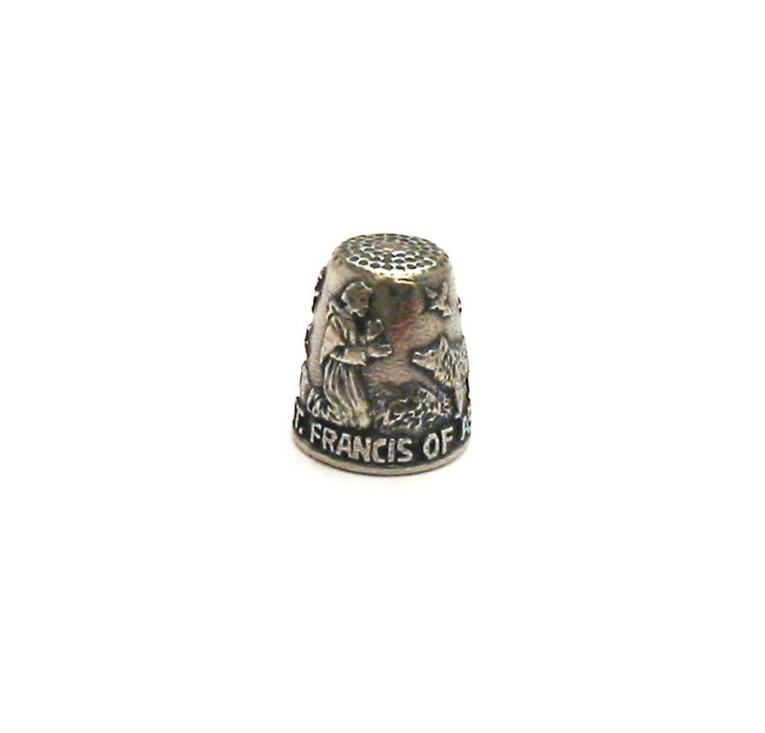 St Francis of Assisi Thimble - Patron Saint of Animals & the ...