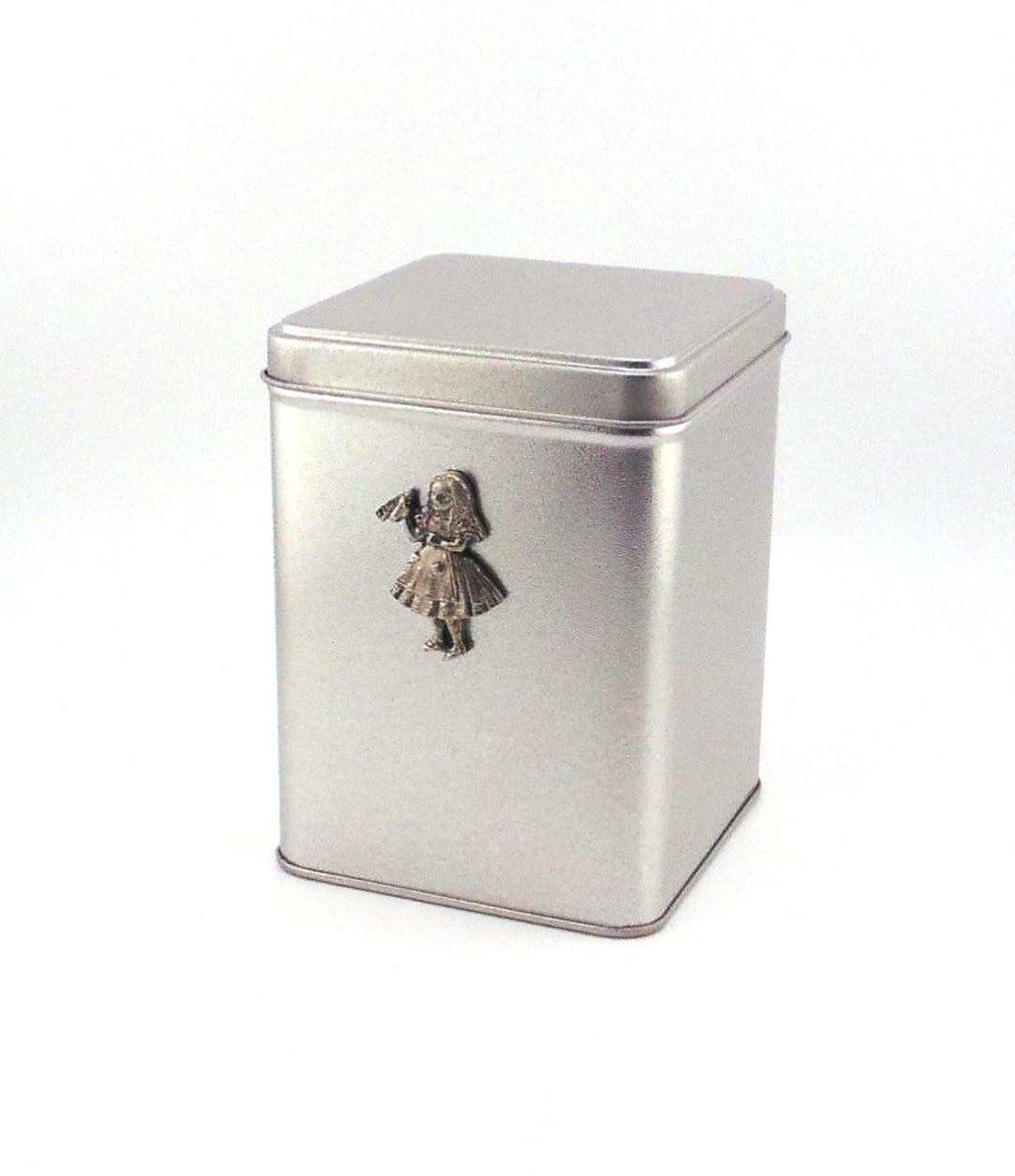 Alice in Wonderland Design Tin Tea Caddy - Alice in Wonderland Gift ...