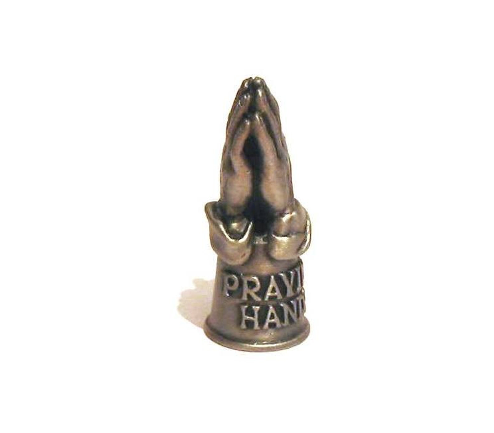 Praying Hands Thimble Antique Pewter Collectors Thimble | Etsy