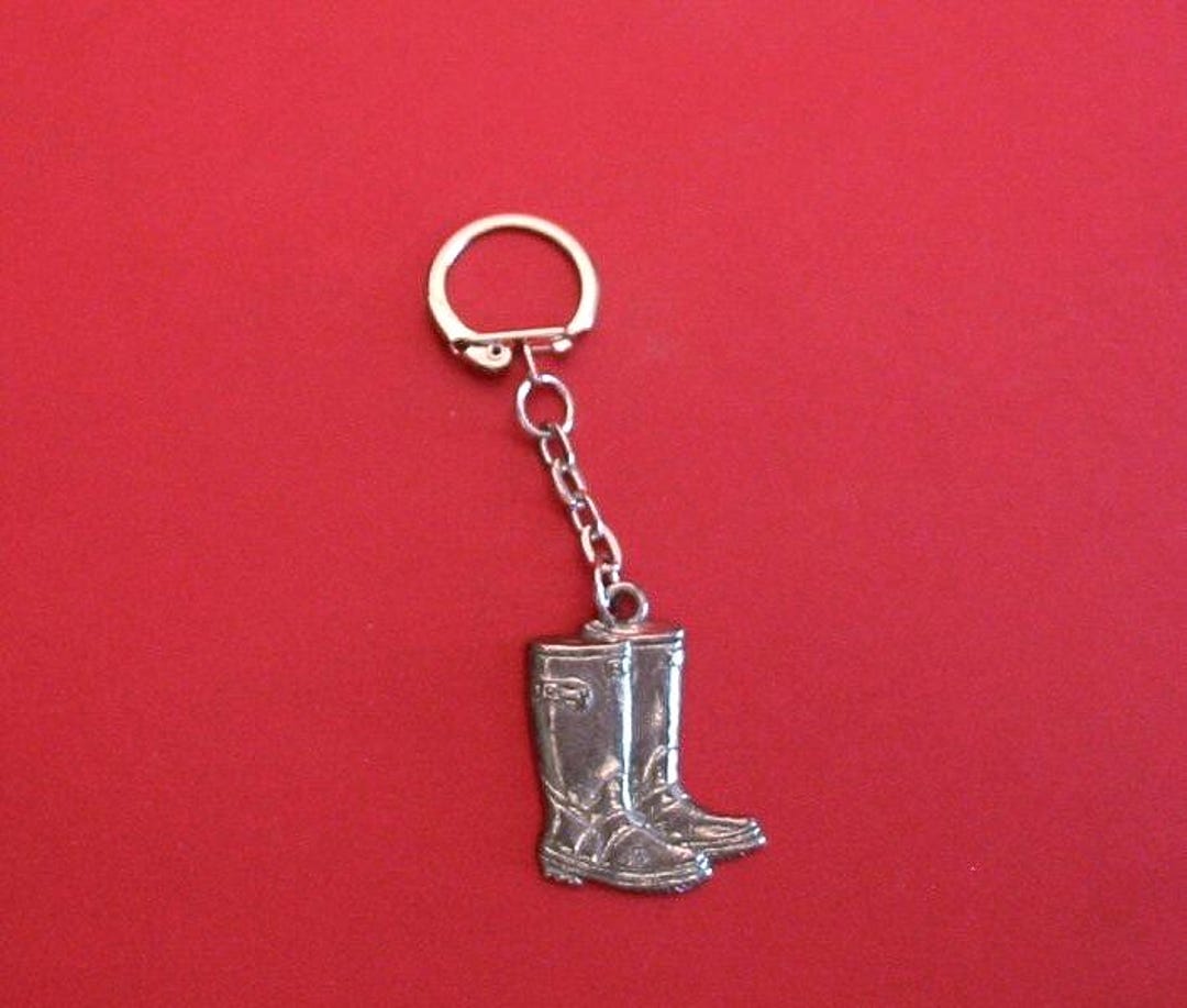 Wellington Boots Design Keyring - Wellies Keyring - Gardener Keychain ...