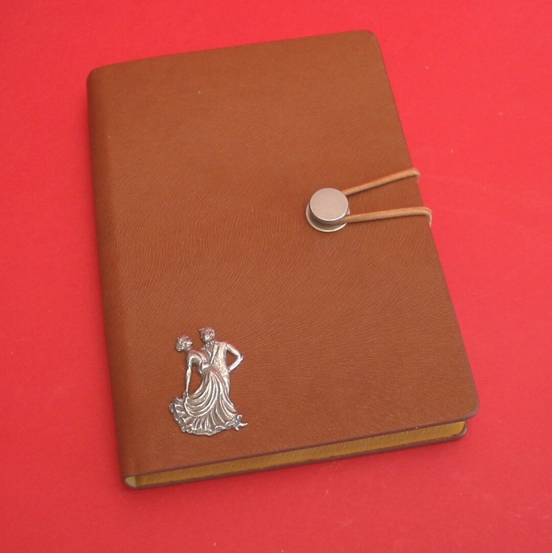 Ballroom Dancers Design A6 Tan Notebook - Dancing Journal - Strictly ...