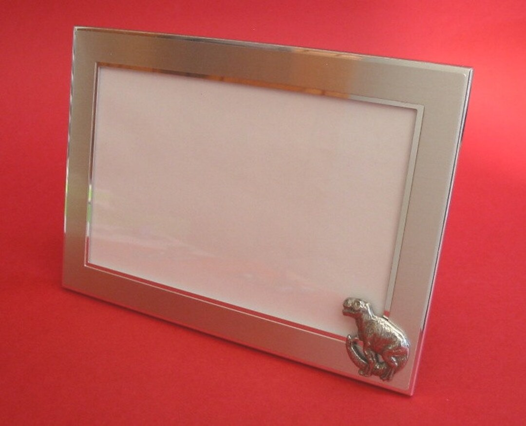 Dinosaur T-rex 4" X 6" Photo Frame Landscape Picture Frame With Hand ...