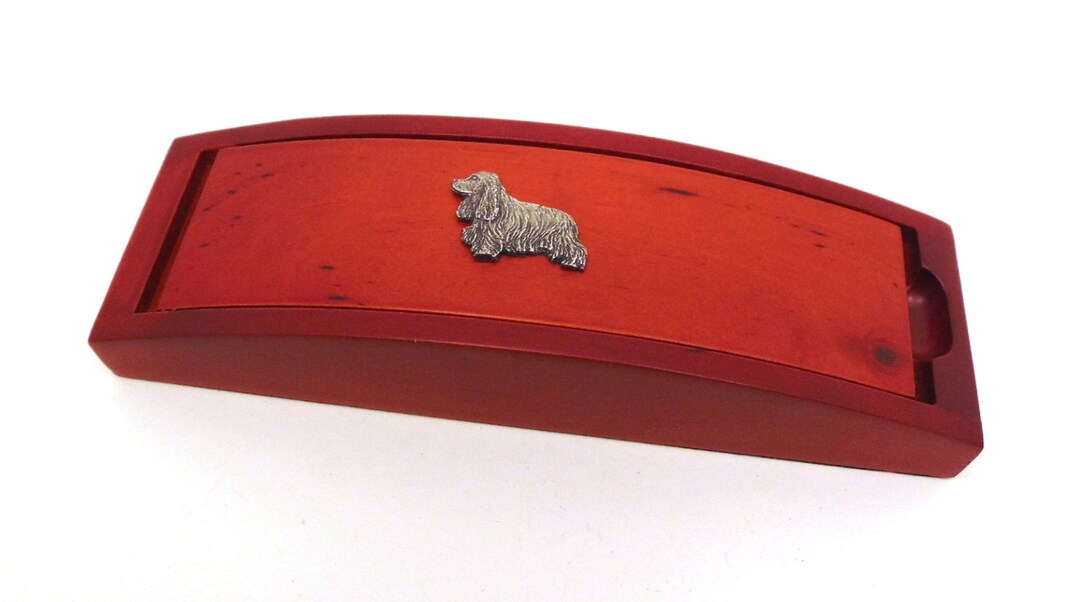Cocker Spaniel Design Wooden Pen Box & Double Pen Set Cocker - Etsy