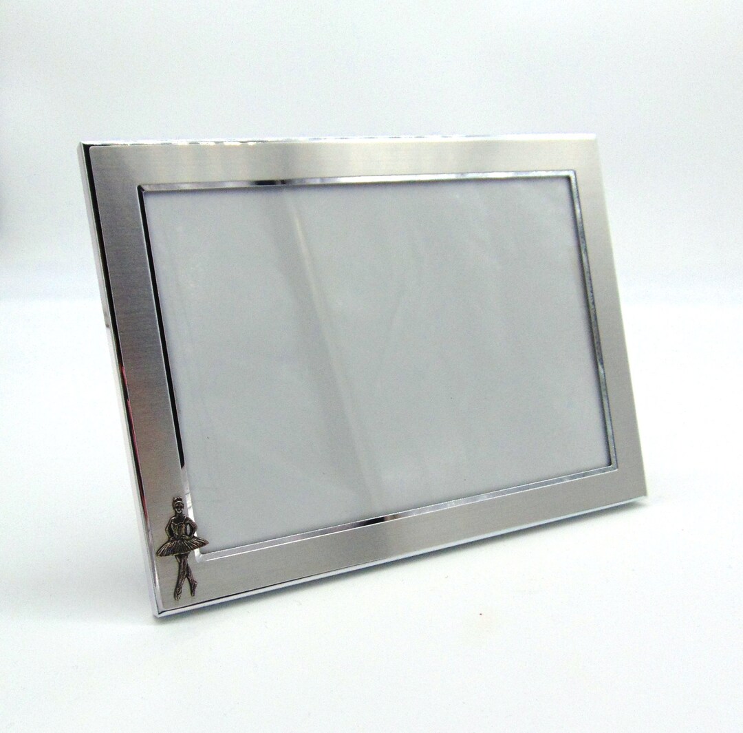 Ballerina Design Landscape 5" X 7" Picture Frame With Hand Cast Pewter ...
