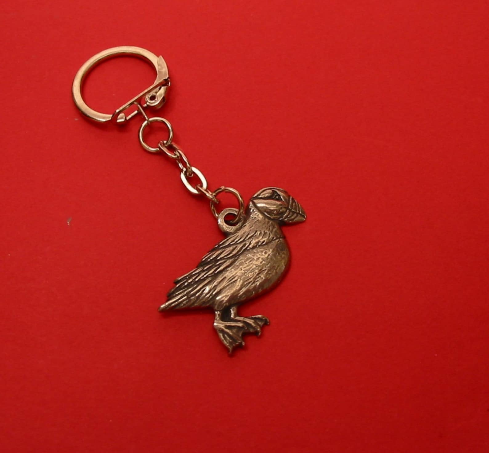 Puffin Pewter Keyring Puffin Keychain Puffin Gift Puffin - Etsy