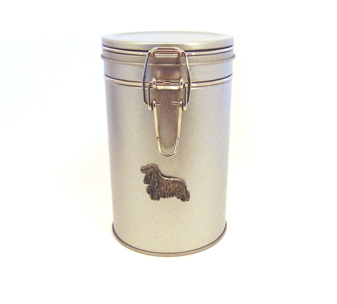 Cocker Spaniel Design Dog Pet Treat Tin With Pewter Motif - Cocker ...