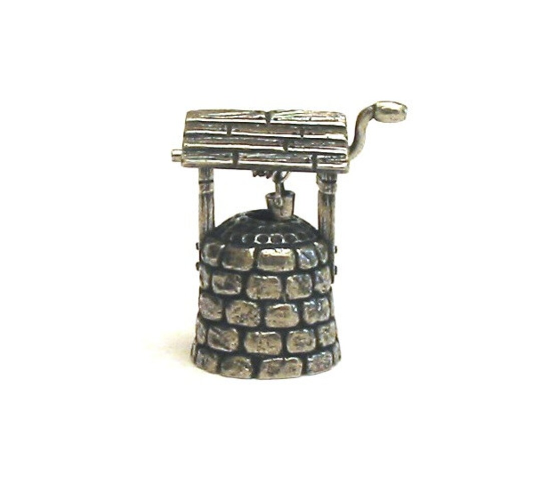 Wishing Well Thimble - Pewter Moving Collectible Thimble - Thimble ...