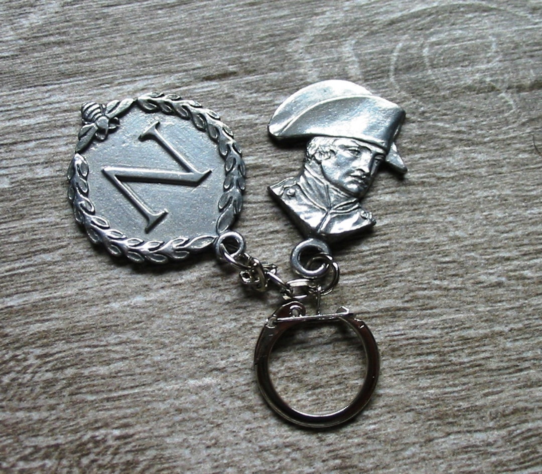 Napoleon and N & Bee Pewter Combo Keychain - French Military History ...