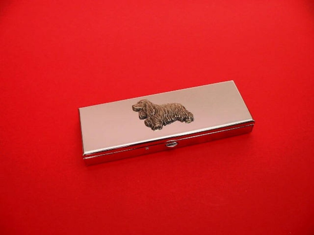 Cocker Spaniel Pewter Design Seven Day Pill Box - Medication Organiser ...