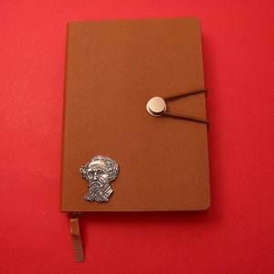 Charles Dickens Design A6 Tan Notebook - Dickens Journal - Charles ...