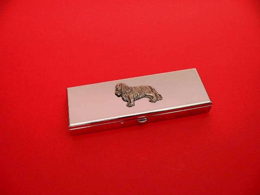 King Charles Spaniel Design Seven Day Pill Box - Medication Organiser ...