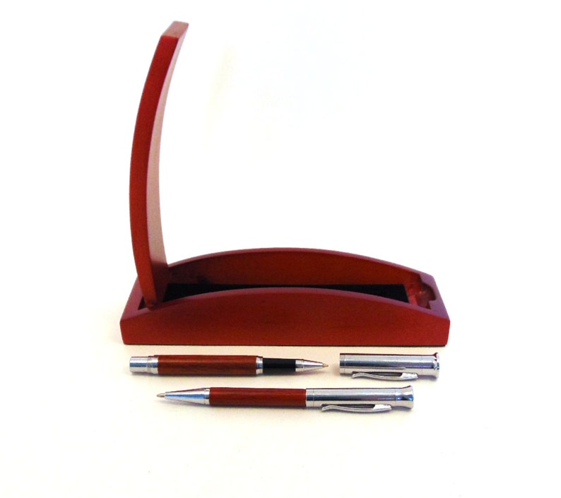 Sherlock Holmes Design Wooden Pen Box & Double Pen Set - Etsy