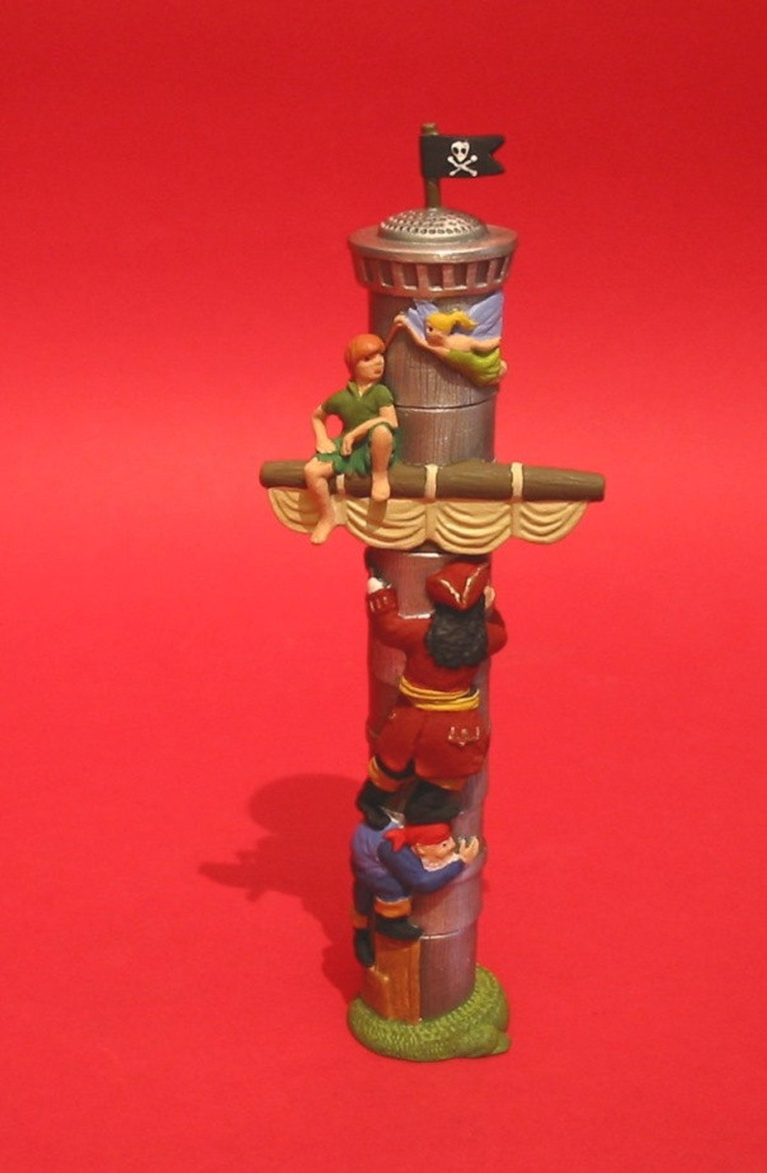 The Peter Pan Hand Painted Thimble Diorama A Set Six Pewter Collectible ...