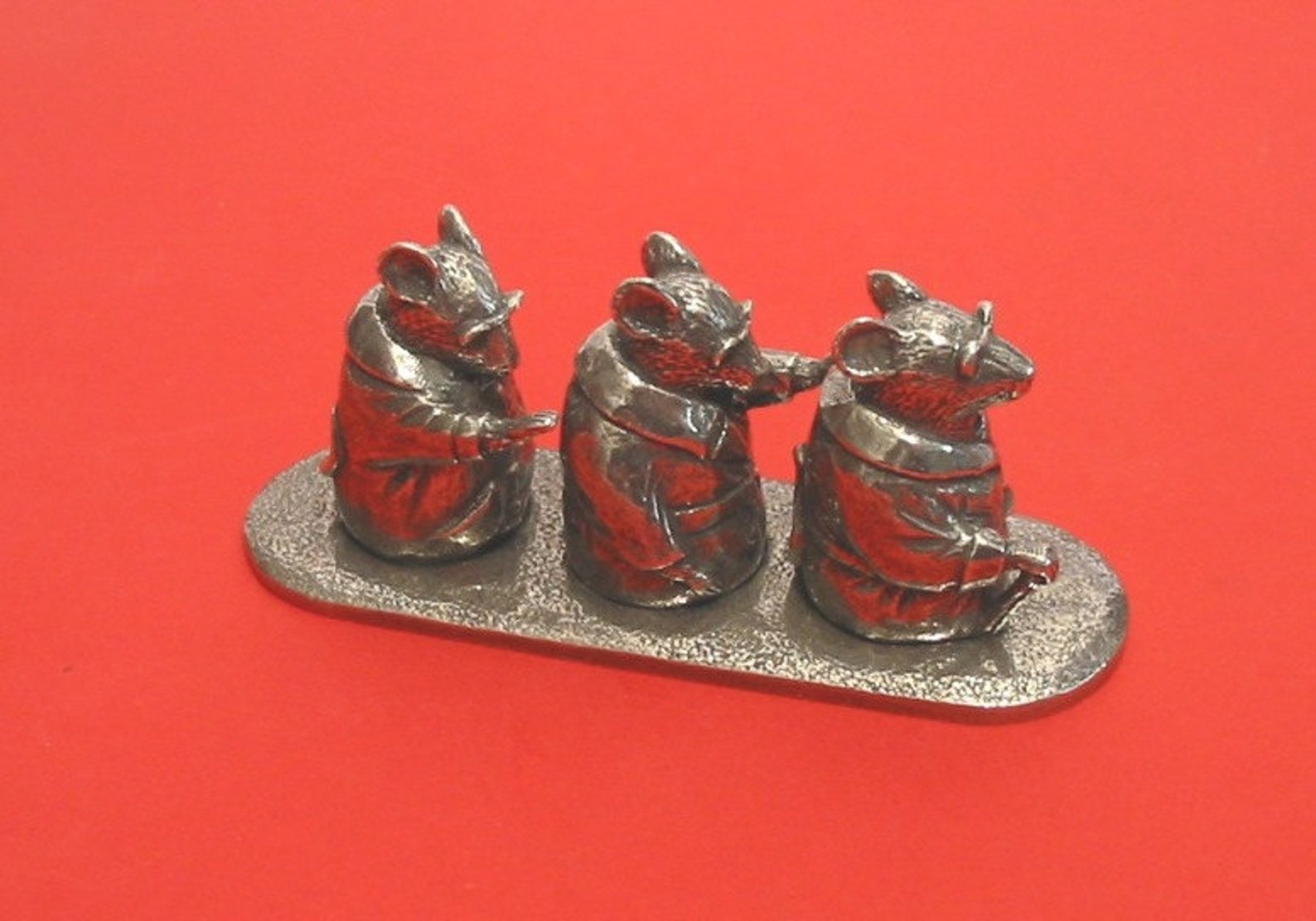 The Three Blind Mice Thimble Set Pewter Collectible Thimbles - Etsy