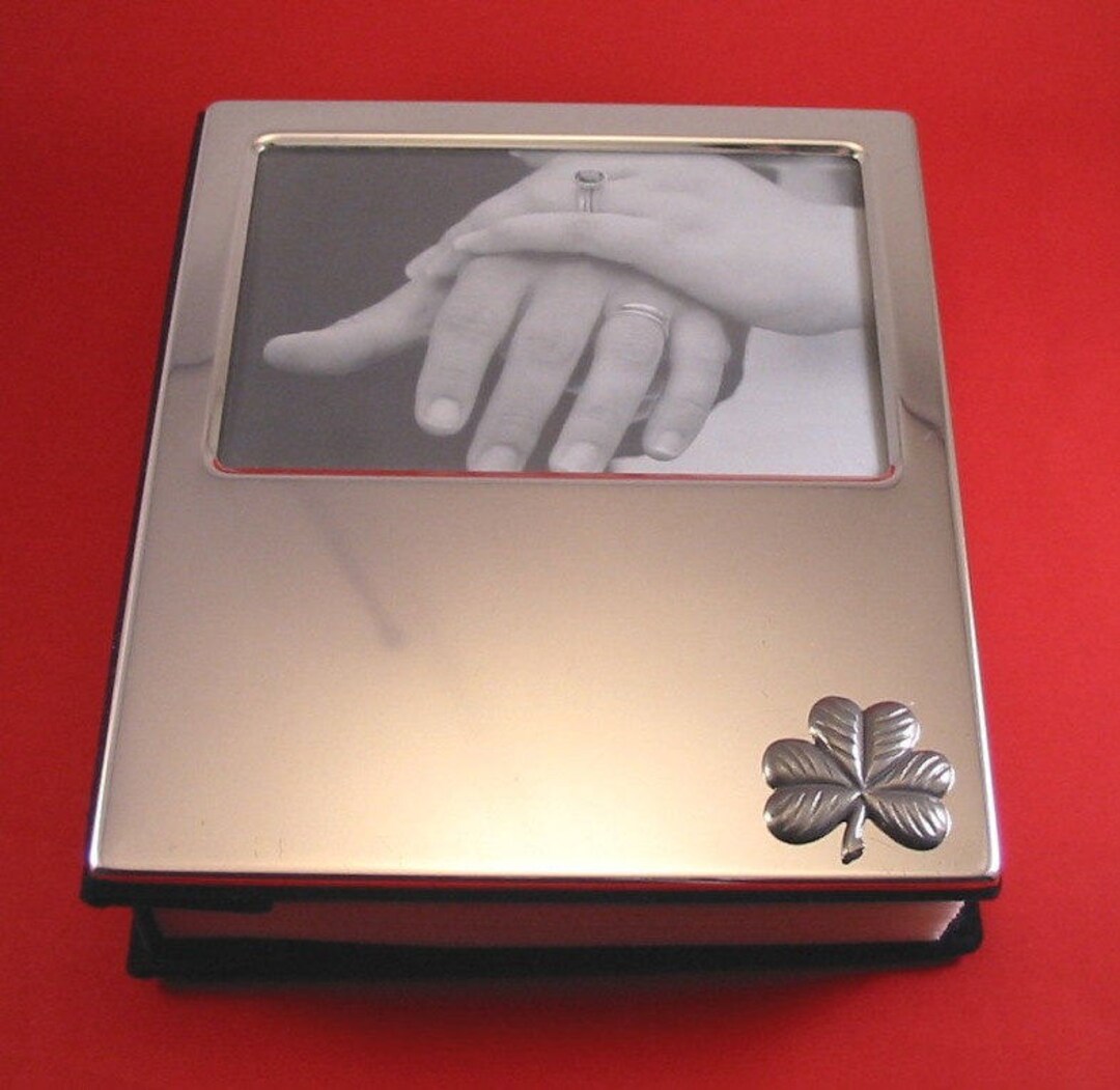 Shamrock Plated 6 X 4 Photo Album With Pewter Motif St Patrick's Day ...
