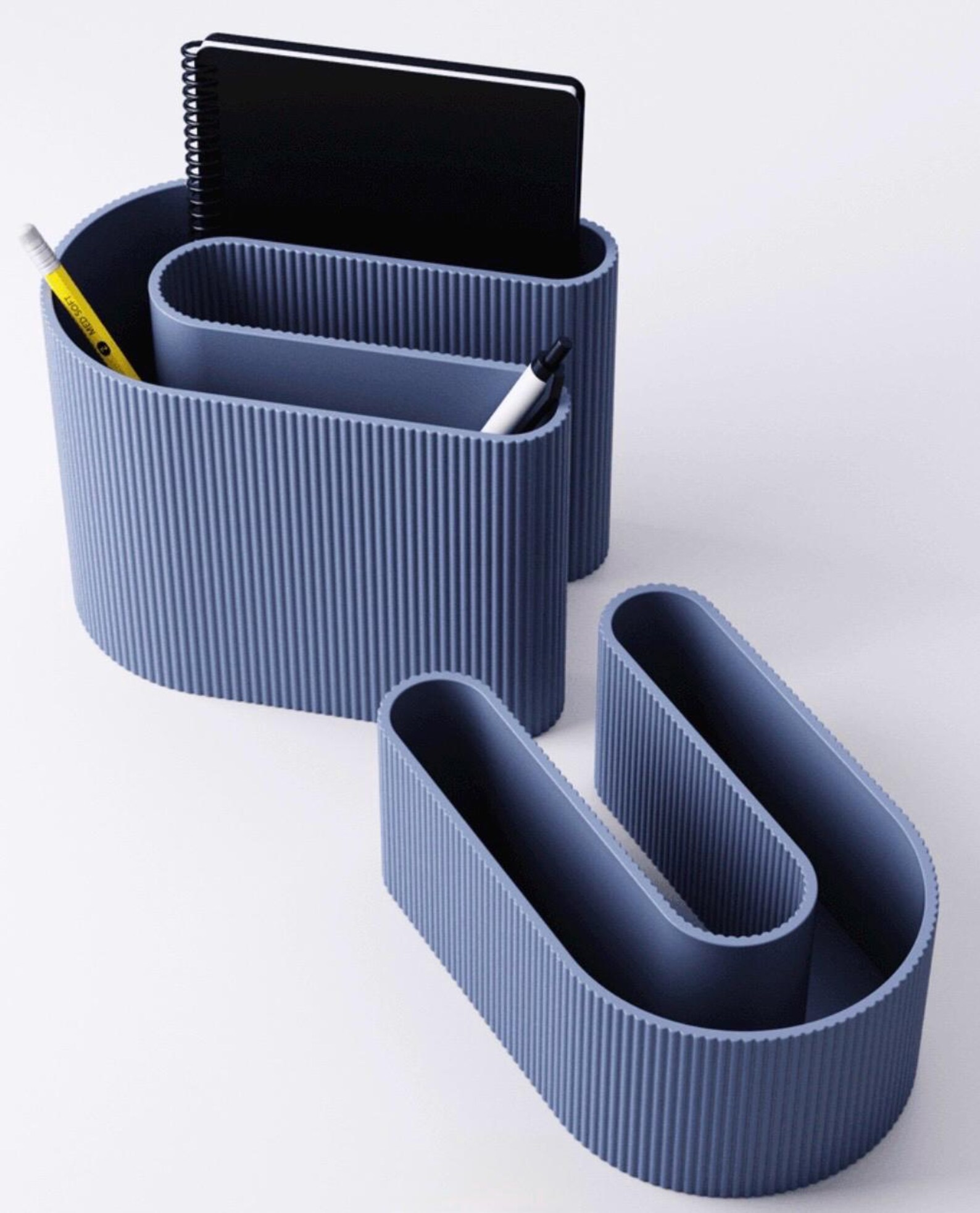 Modern 2-piece Desk Organizer Set | Interlocking Office Storage for ...