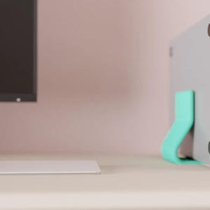 3D Printed Dual Vertical Laptop Stand – Docking Station for MacBook ...