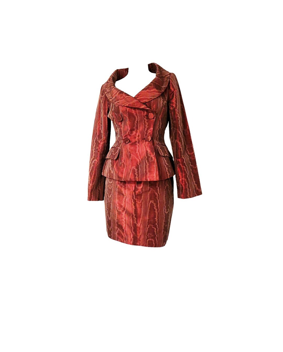 Reserved - 1990s Sophie Sitbon Suit / Cowl Neck Blazer / Iridescent ...