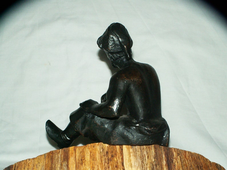 Artistically Processed Cast Iron/human Sculpture/massive - Etsy