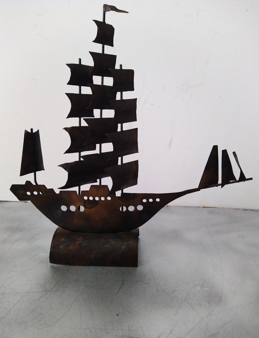 Large Metal Ship/handmade - Etsy