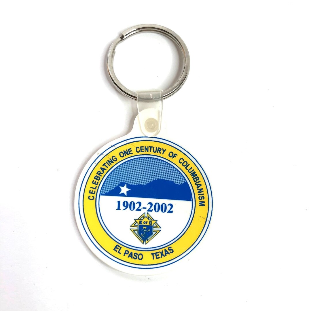 Celebrating One Century of Columbianism Keychain Knights of Columbus El ...