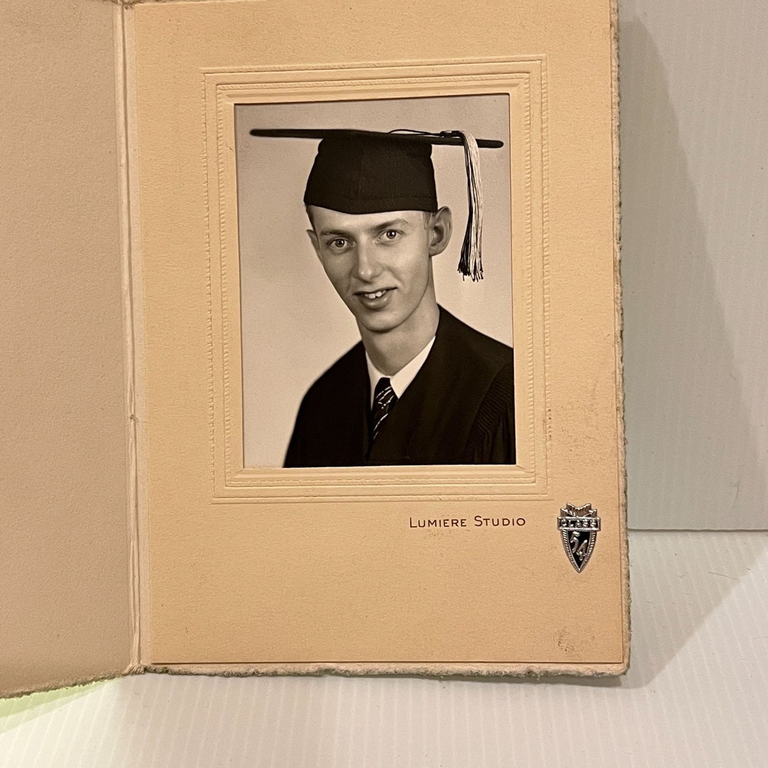 1954 Graduate Man Photograph Senior Photo Class of 54 Lumiere Studio - Etsy