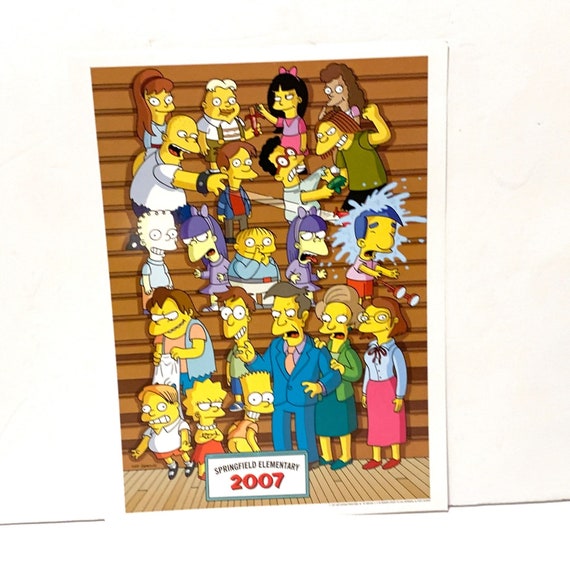 Class Photo Picture Bart Mooning the Simpsons Poster 10.5 X 14 | Etsy