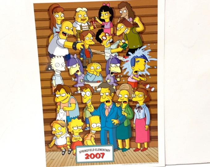 Class Photo Picture Bart Mooning the Simpsons Poster 10.5 X 14 Matt ...