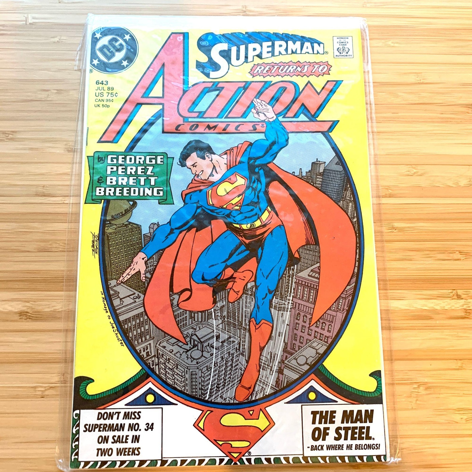 Superman Returns to Action Comics 643 DC Comics Book the Man - Etsy ...