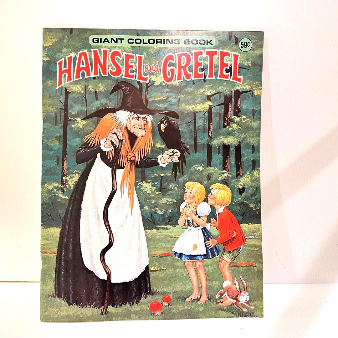Vintage Hansel and Gretel Giant Coloring Book Playmore Inc - Etsy