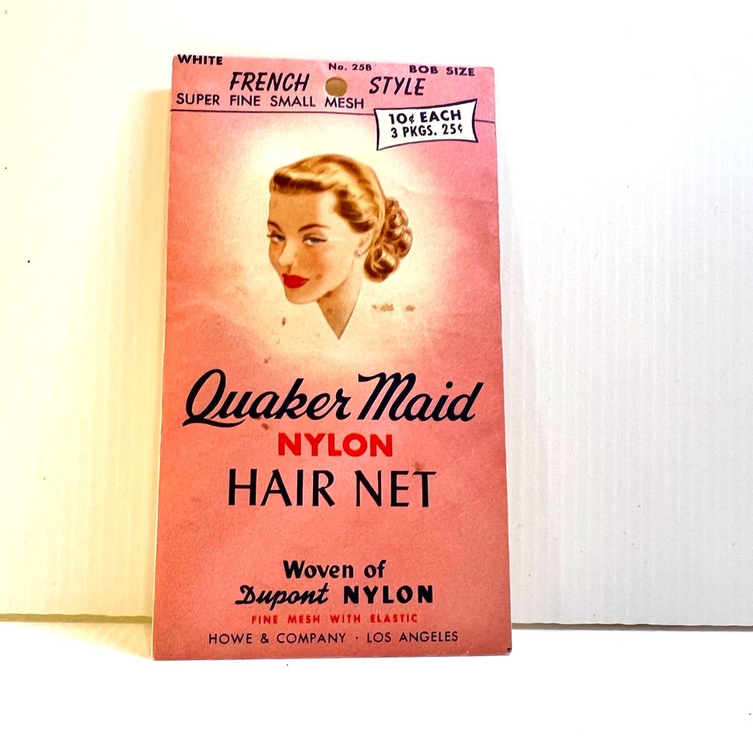 Vintage Quaker Made Nylon Hair Net French Style Dupont Fine Mesh - Etsy